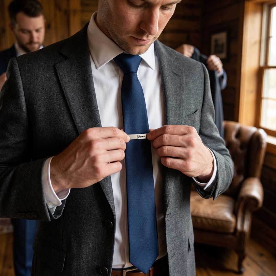 Personalized Tie Clips – Custom Engraved Tie Bar for Men - Groovy ...