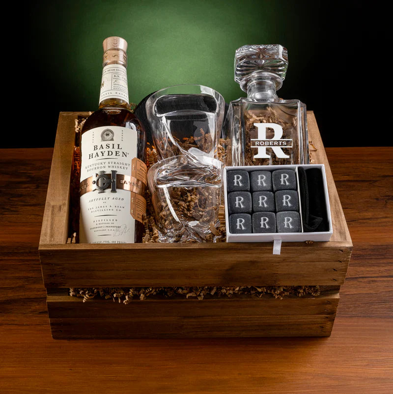 Whiskey Crate Gift Set - Groovy Groomsmen Gifts