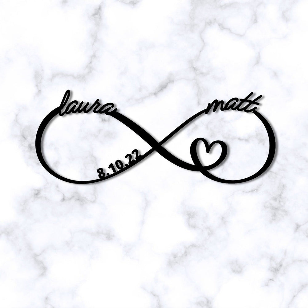 Personalized Infinity Love Sign Sentimental Gift - Groovy Groomsmen Gifts