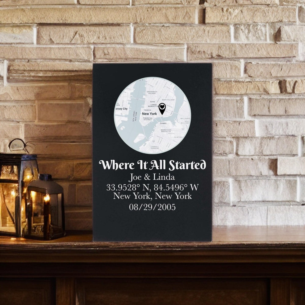 Love's Starting Point Sign - Groovy Groomsmen Gifts