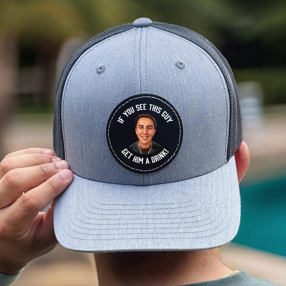 Dome Piece Custom Photo Hat - Personalized Groomsmen Bachelor Party Hat ...