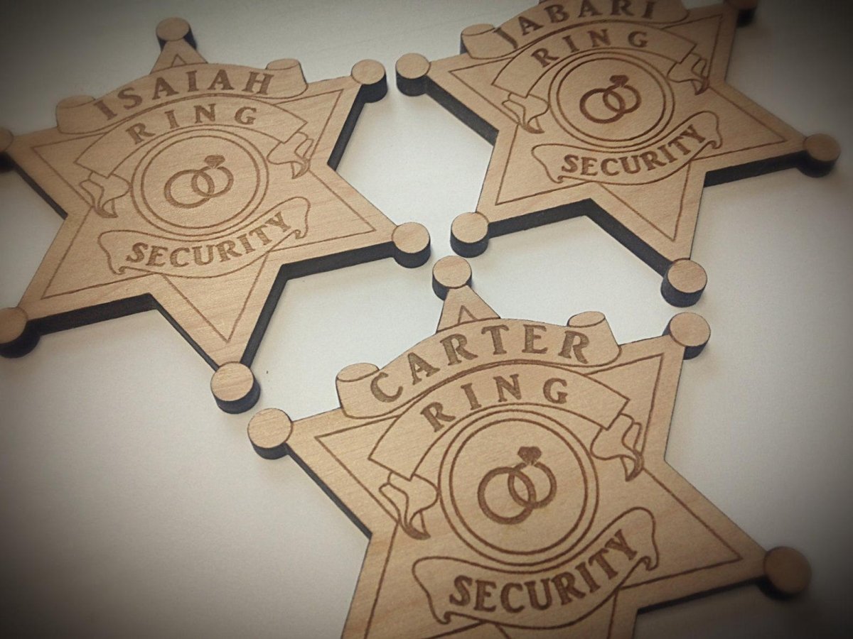 Ring Security Badge - Groovy Groomsmen Gifts
