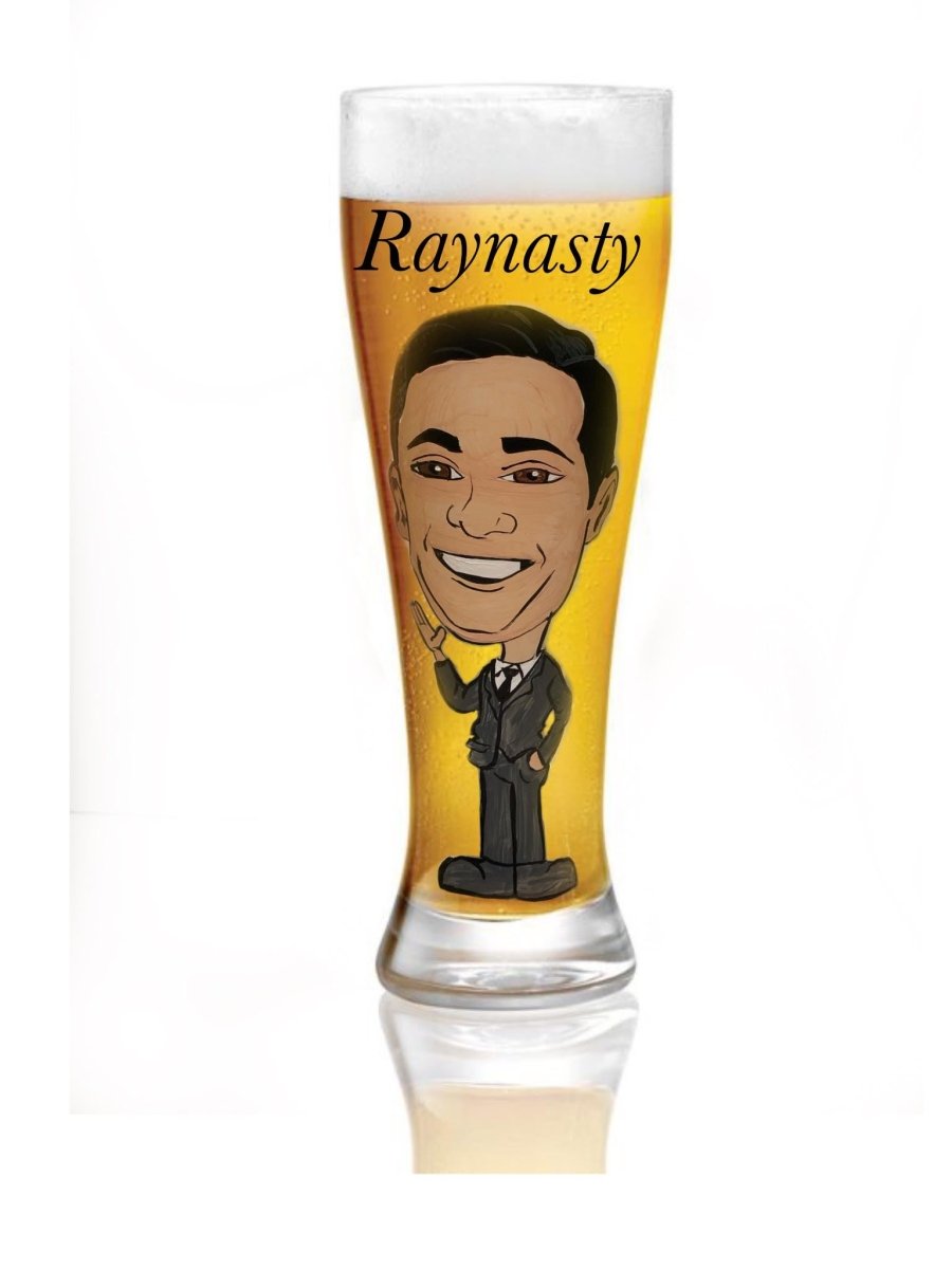 Funny Groomsmen Gift - Caricature on Beer Mug - Groovy Groomsmen Gifts