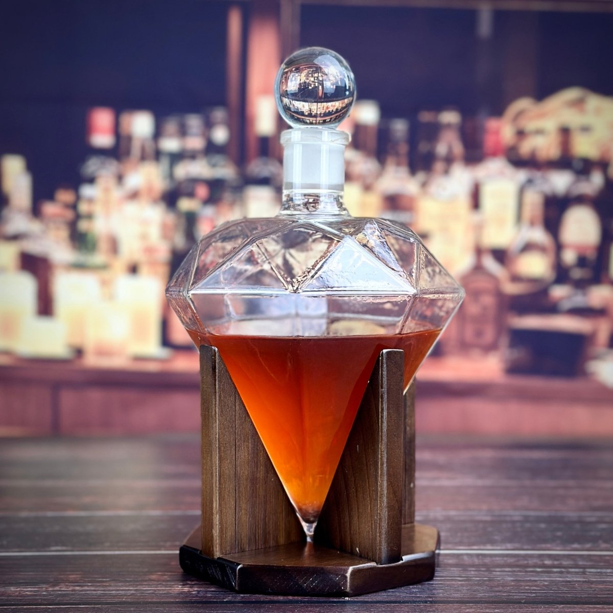 Unique Diamond Shaped Decanter - Groovy Groomsmen Gifts