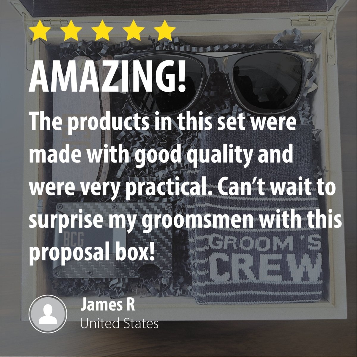 Elegant Groomsmen Collection - Personalized Groomsmen Proposal Gift Set ...