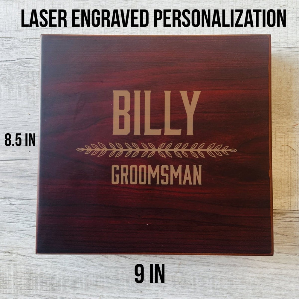Elegant Groomsmen Collection - Personalized Groomsmen Proposal Gift Set ...