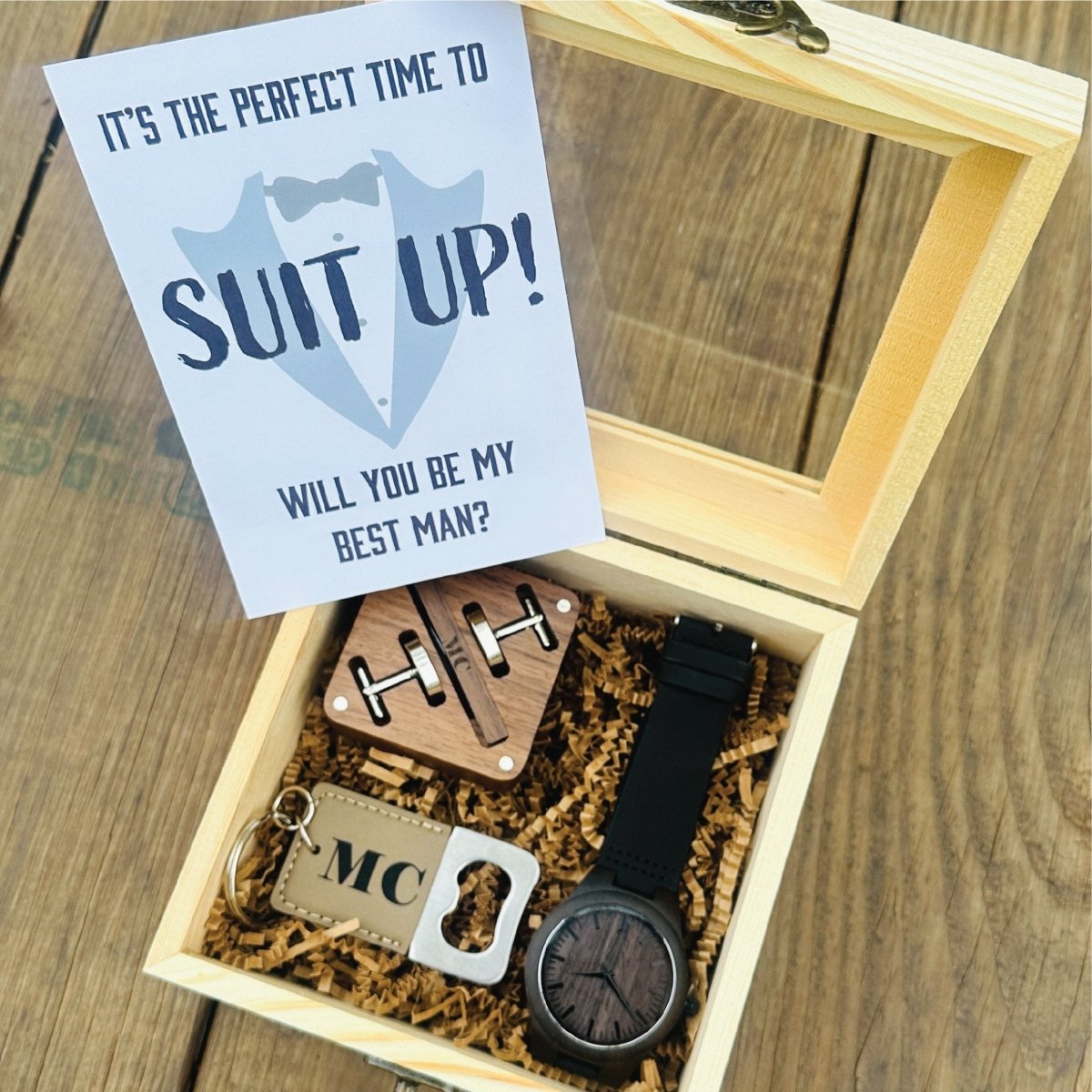 Personalized Groomsmen Proposal Gift Box - Groovy Groomsmen Gifts