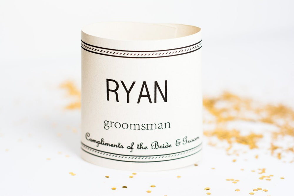 Personalized Label for Your Groomsmen Gifts - Buy Now - Groovy ...