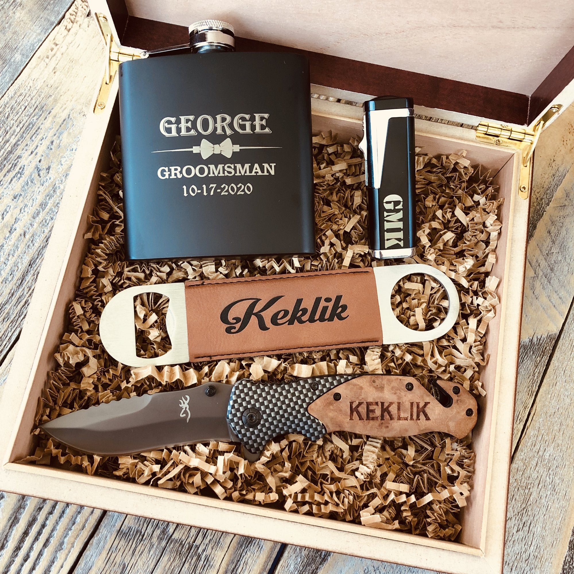 An Awesome Groomsmen Gift Box Set - The TerManator - Groovy Groomsmen Gifts